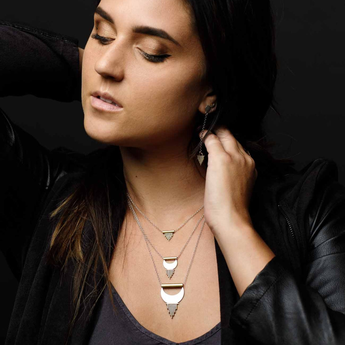 Small Alchemy Pendant | Silver + Brass – Adorn to Rise